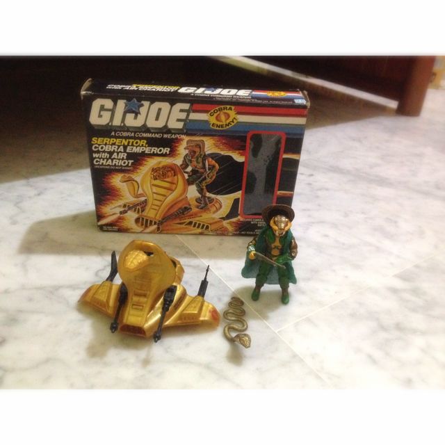 Vintage G.I.JOE 1st Generation. Serpentor, Cobra Emperor With Box ...