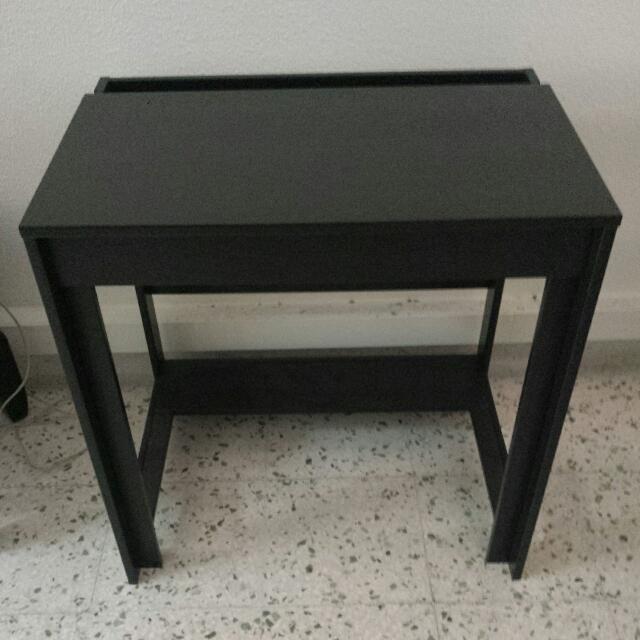 ikea black laptop table, Furniture & Home Living, Furniture, Tables ...