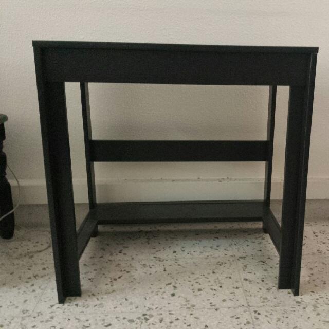 ikea black laptop table, Furniture & Home Living, Furniture, Tables ...