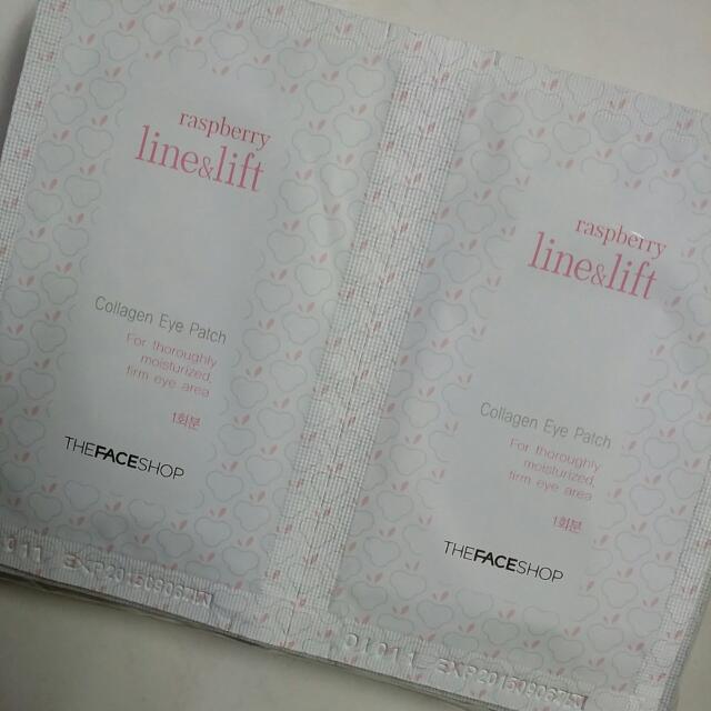 The Face Shop Raspberry Line And Lift Collagen Eye Patch, Beauty ...