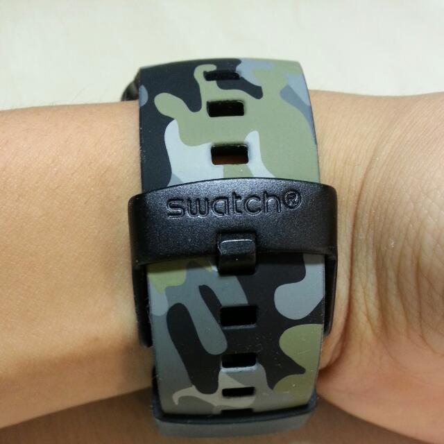 Swatch Swiss Army/Camouflage Coloured. Digital Watch Touch Screen ...