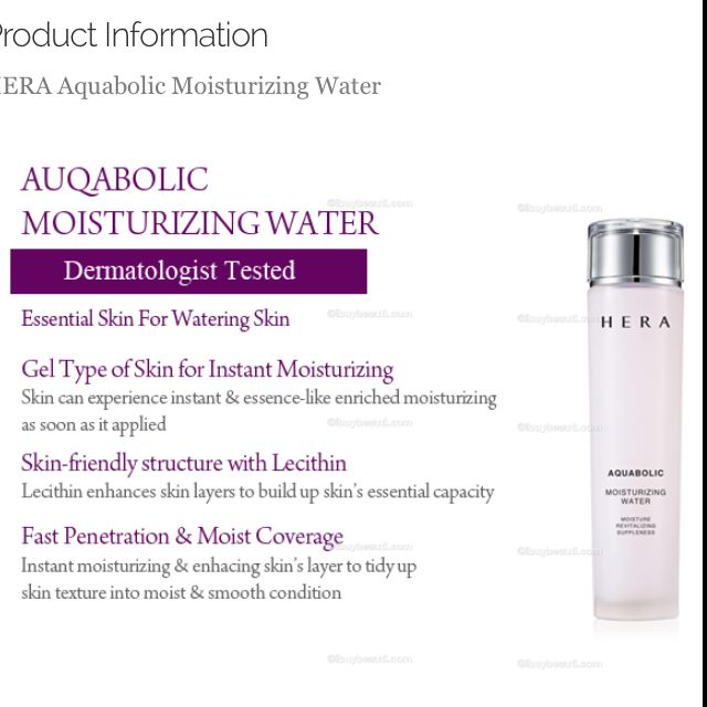 HERA Moisturising Water (Toner), Health & Nutrition, Face Masks & Face ...