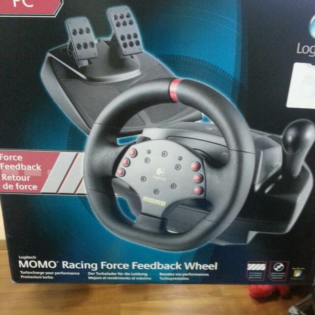 Logitech Momo Racing Force Feedback Wheel, Sports Equipment, Exercise ...