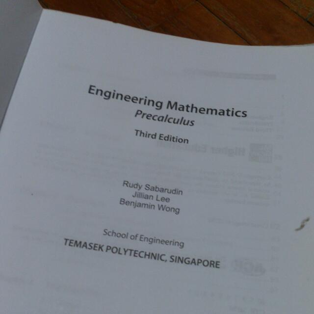 Engineering Mathematics Precalculus, Hobbies & Toys, Books & Magazines ...