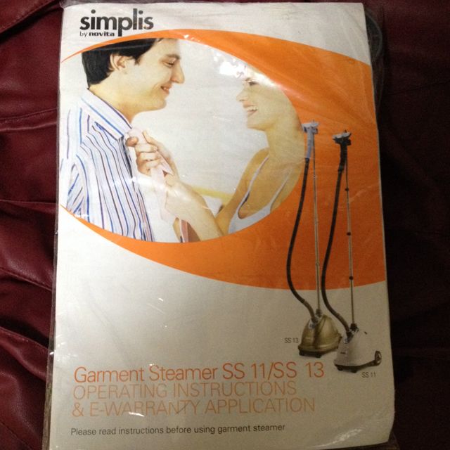 [Pending] NOVITA Simplis Garment Steamer (SS13) (Steam Iron), Furniture & Home Living, Bathroom ...