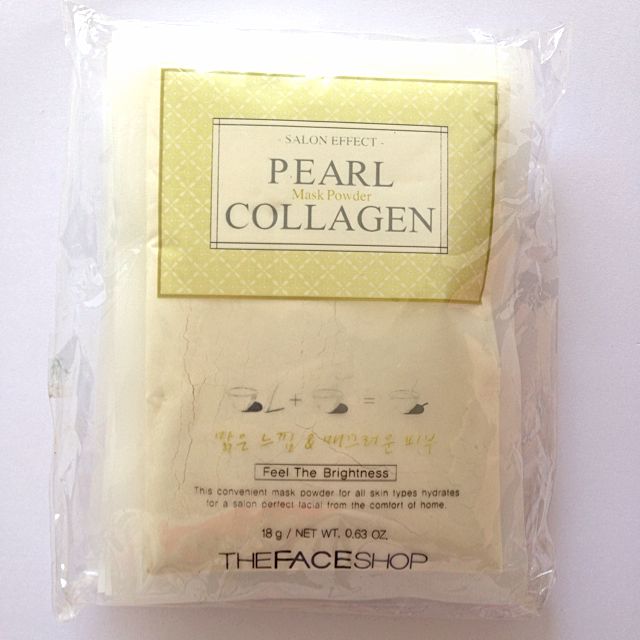 The Face Shop Pearl Collagen Mask Powder, Beauty & Personal Care, Face ...