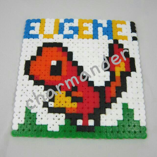DIY pyssla beads Charmander Coaster, Men's Fashion, Muslim Wear ...