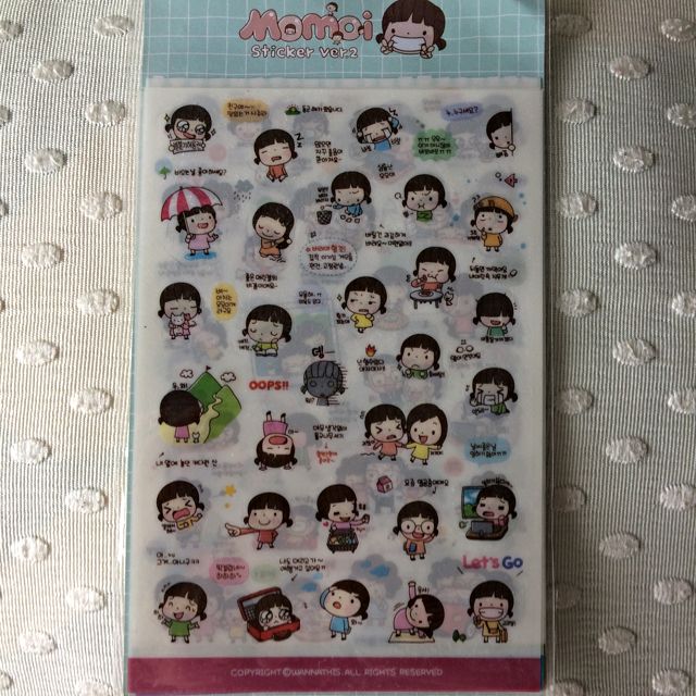 Momoi Version #2 Korean Stickers, Hobbies & Toys, Stationery & Craft ...