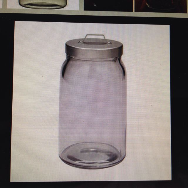 Large Glass BURKEN Ikea Jars, Furniture & Home Living, Home Decor ...