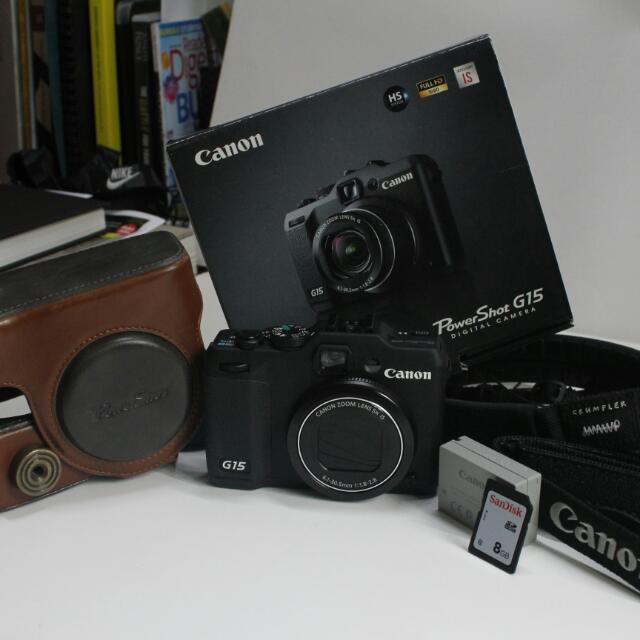 Canon G15 With Accessories, Photography, Cameras on Carousell