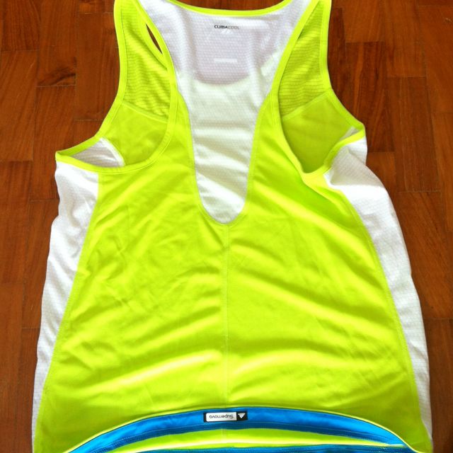 Adidas Green Running Singlet, Men's Fashion, Activewear on Carousell