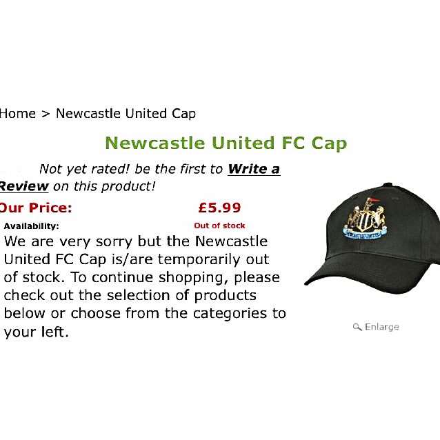 Newcastle United Cap, Men's Fashion, Watches & Accessories, Caps & Hats ...