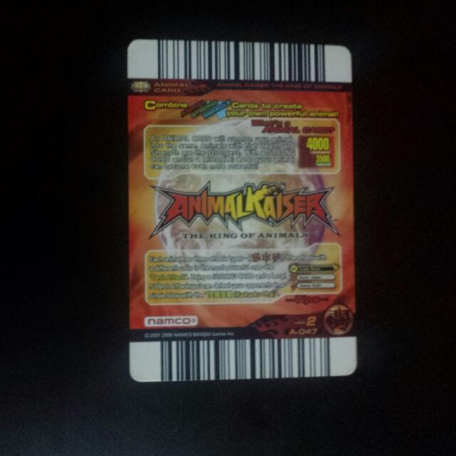 Animal Kaiser Ver. 2 Card (Authentic/Real), Hobbies & Toys, Toys ...