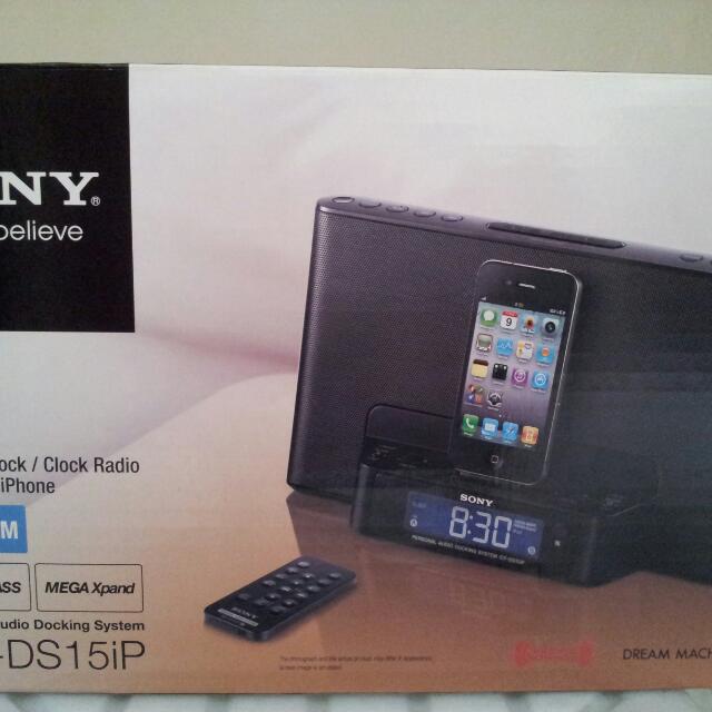 Sony Speaker Dock/Clock Radio, Furniture & Home Living, Home Decor ...