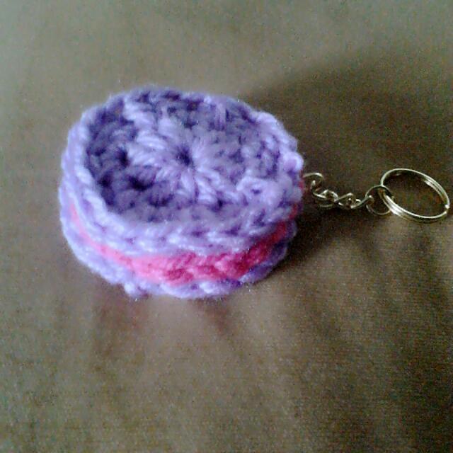 Crochet Oreo Keychain (Assorted Colours Available ), Everything Else on ...