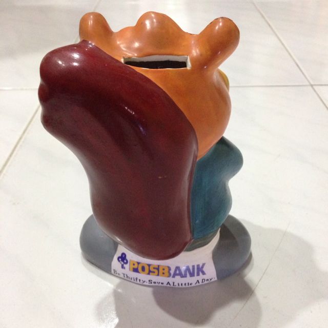 (SOLD!) Original 1980's POSB Bank Squirrel Singapore Advertising Mascot ...