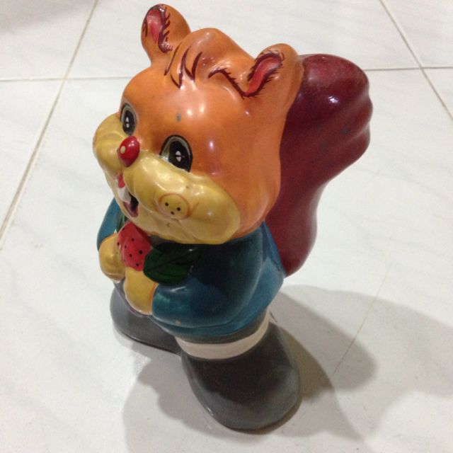 (SOLD!) Original 1980's POSB Bank Squirrel Singapore Advertising Mascot ...