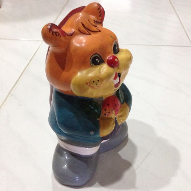 (SOLD!) Original 1980's POSB Bank Squirrel Singapore Advertising Mascot ...