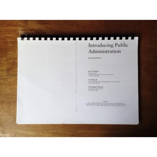 Introducing Public Administration, Hobbies & Toys, Books & Magazines ...