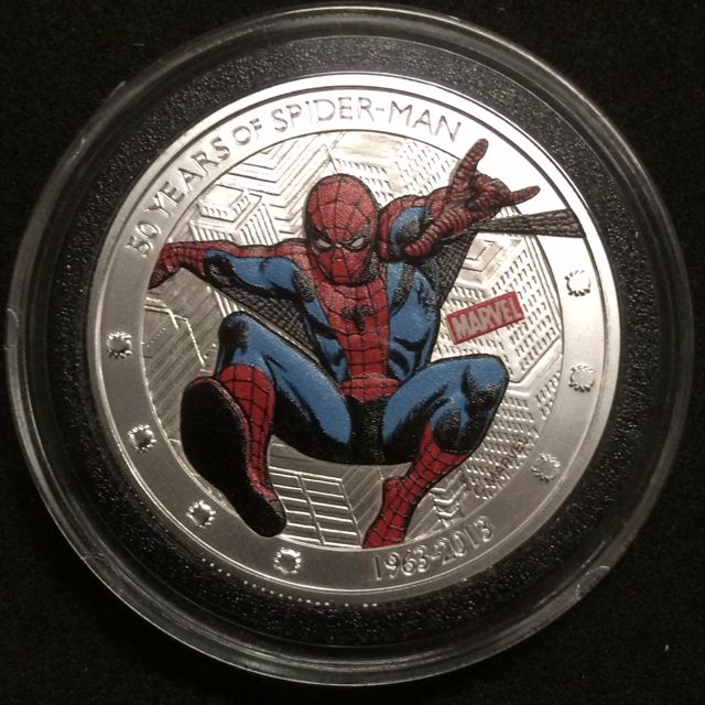 2013- 50 Years Of Spider-Man 1oz Silver Coin, Hobbies & Toys ...