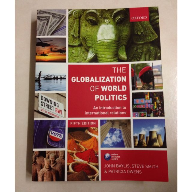 NTU HA1001 : The Globalisation Of World Politics - Introduction To International Relations ...