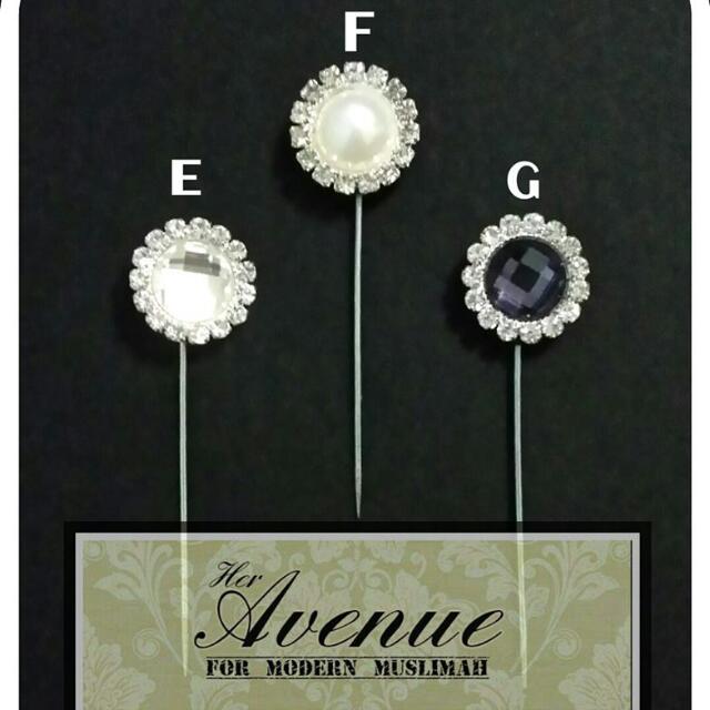 ~Crystal Hijab Pins~, Women's Fashion, Muslimah Fashion, Hijabs on ...
