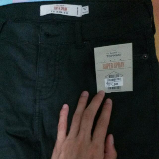 TOPMAN With Tag Super Spray Jeans, Men's Fashion, Bottoms, Jeans on ...