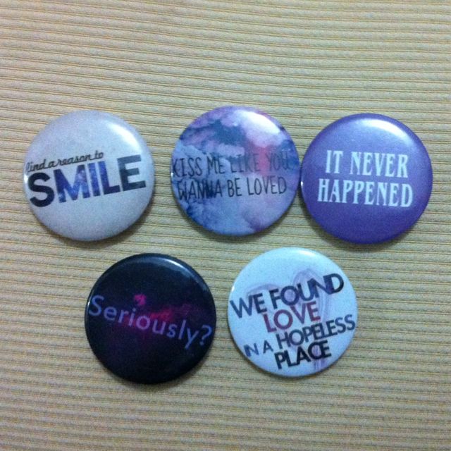 Tumblr badges And Kitty Headband, Hobbies & Toys, Stationery & Craft ...