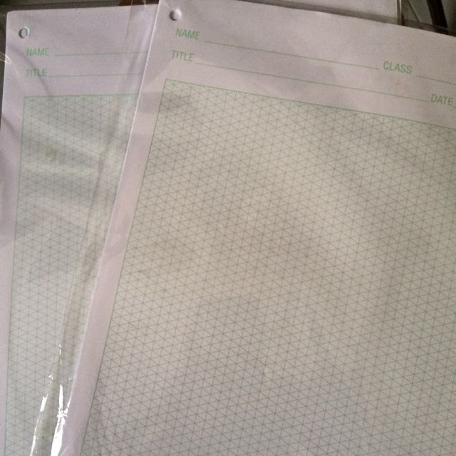 Isometric Paper (DnT Paper, Graph Paper, Grid Paper), Hobbies & Toys ...