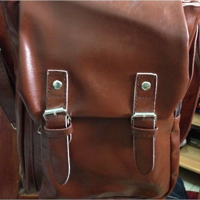 Brown Back Pack, Men's Fashion, Bags, Belt bags, Clutches and Pouches ...