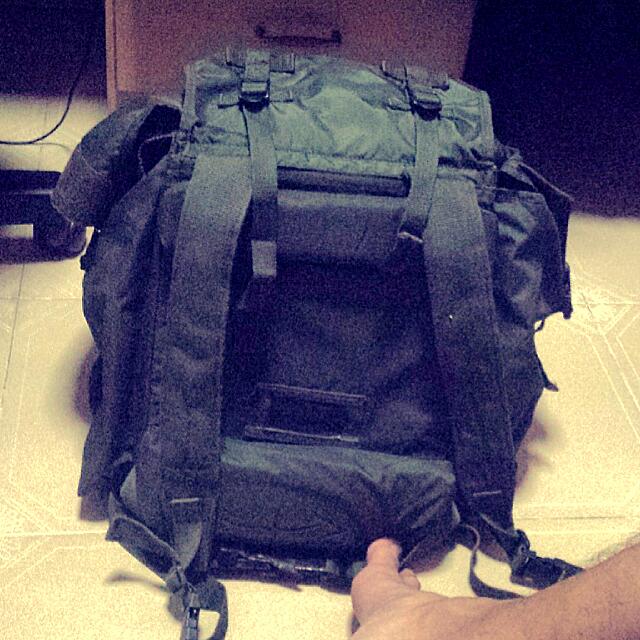 SAF Army Bagpack Plain Green, Men's Fashion, Bags, Backpacks on Carousell