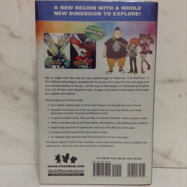 Pokemon X & Y Guide - Official Kalos Region Guidebook, Hobbies & Toys ...