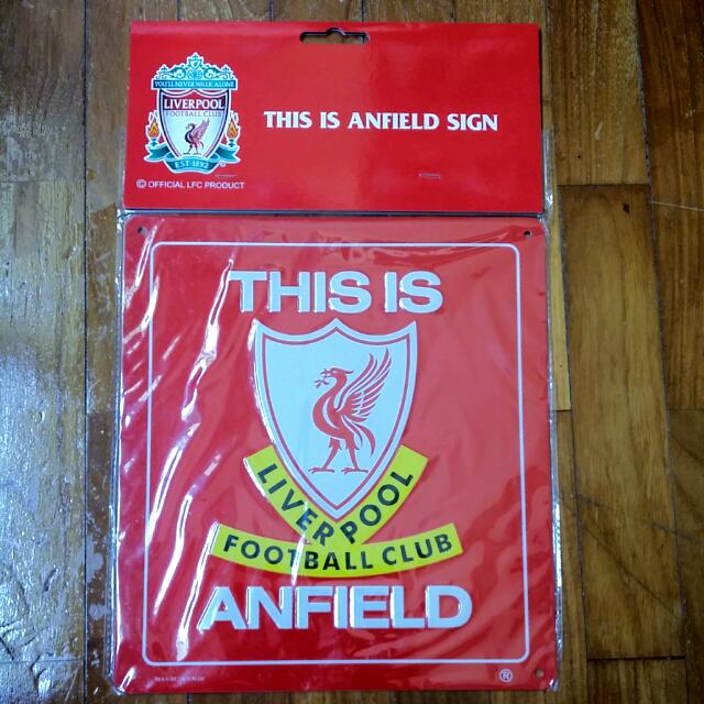 "THIS IS ANFIELD" SIGN, Hobbies & Toys, Stationery & Craft, Art ...