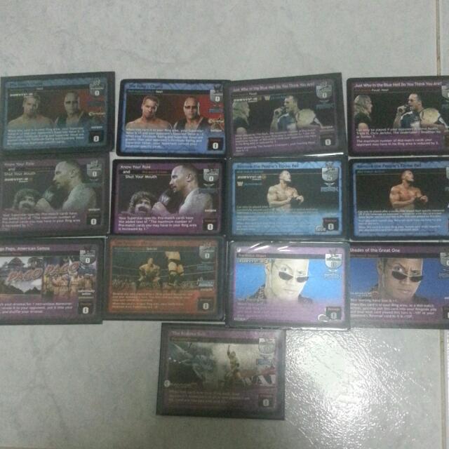 WWF/WWE the Rock/the People's Champ Cards Near Full Set Selling All At ...