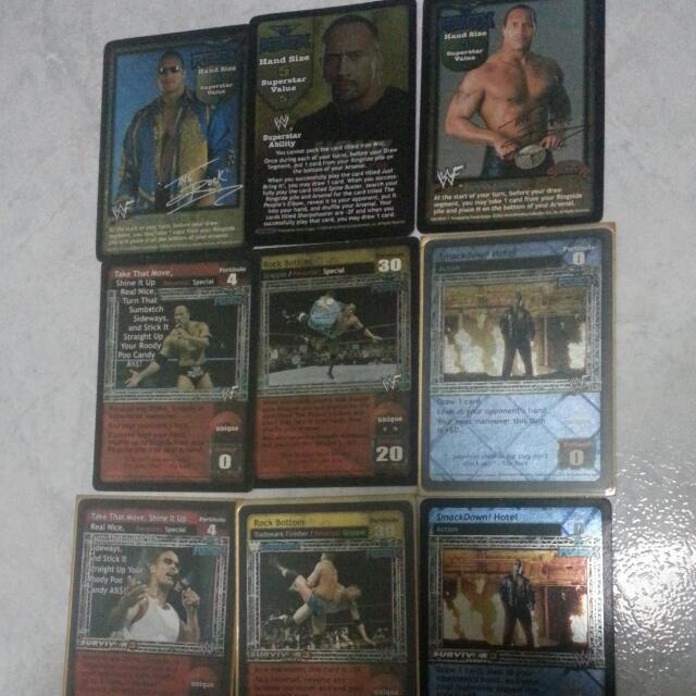 WWF/WWE the Rock/the People's Champ Cards Near Full Set Selling All At ...