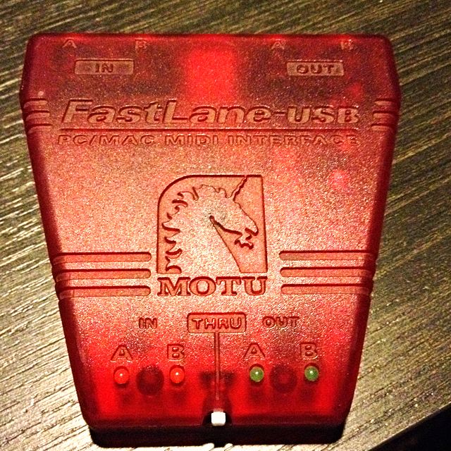 MOTU Fast lane Midi To USB Interface, Computers & Tech, Parts ...