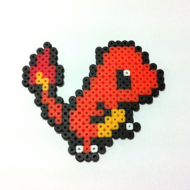 Pyssla Beads Charmander Design, Hobbies & Toys, Stationery & Craft ...