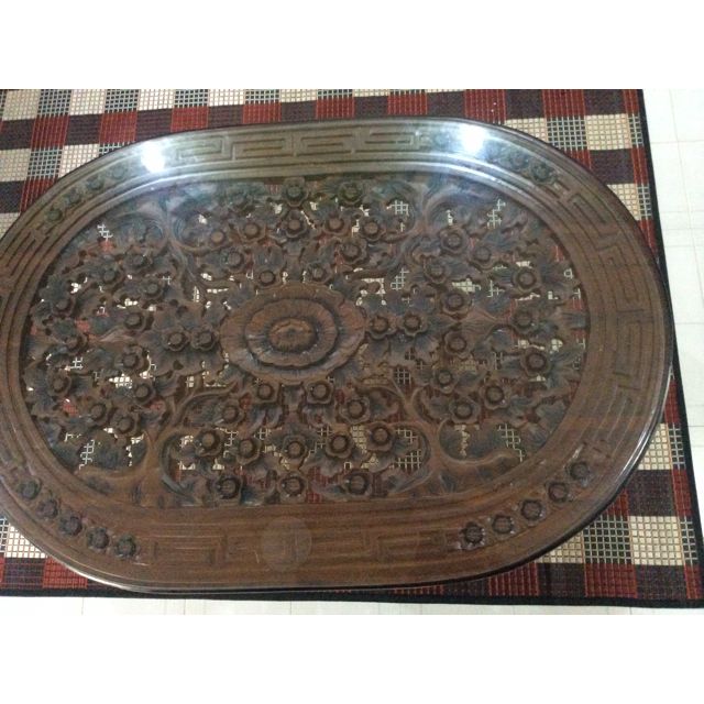 Mini Dining Table With 6 Stools, Furniture & Home Living, Furniture ...