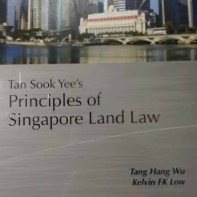 Tan Sook Yee's Principles of Singapore Land Law (Property Law), Books ...