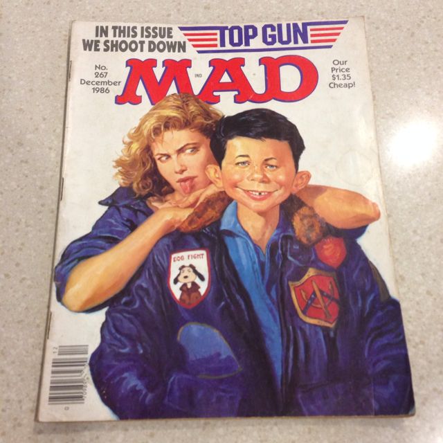(Sold To C*****e!) Original Vintage 1986 MAD Magazine "TOP GUN" Issue ...
