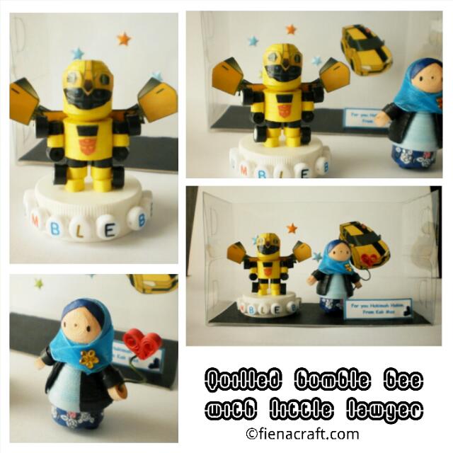 Miniature Quilling Bumble Bee Transformer, Hobbies & Toys, Stationery ...