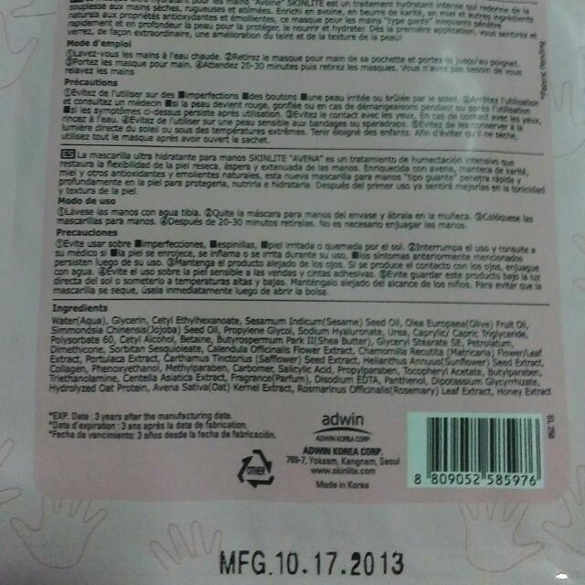 Skinlite - Hand Mask N Foot Mask , Health & Nutrition, Face Masks ...