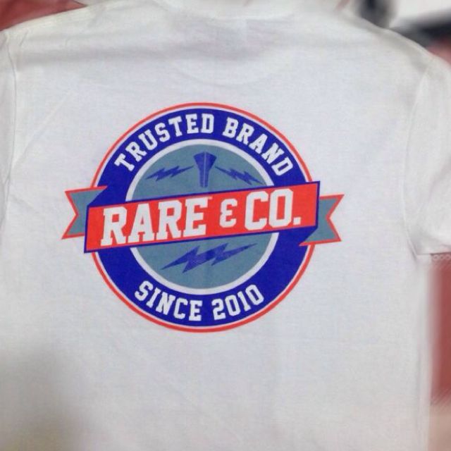 Rare & Co. T-Shirt - White/Blue, Men's Fashion, Tops & Sets, Tshirts ...