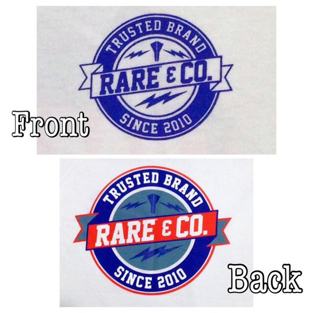 Rare & Co. T-Shirt - White/Blue, Men's Fashion, Tops & Sets, Tshirts ...