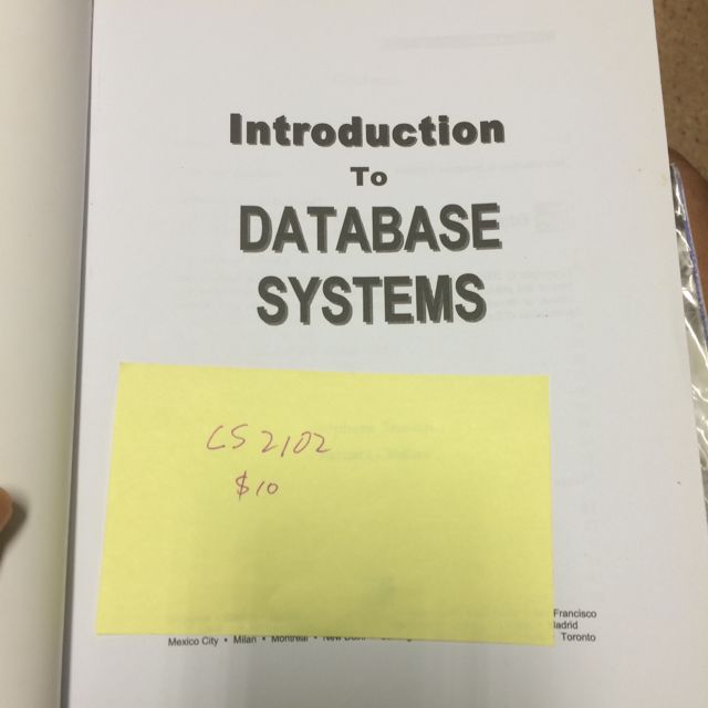 CS2102 Introduction To Database Systems, Hobbies & Toys, Books & Magazines, Textbooks on Carousell