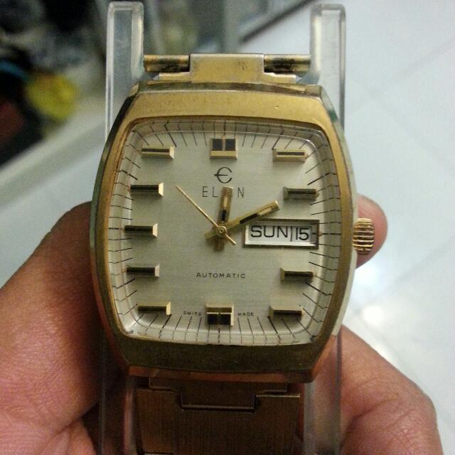 Vintage Auto Elgin Watch, Hobbies & Toys, Memorabilia & Collectibles ...