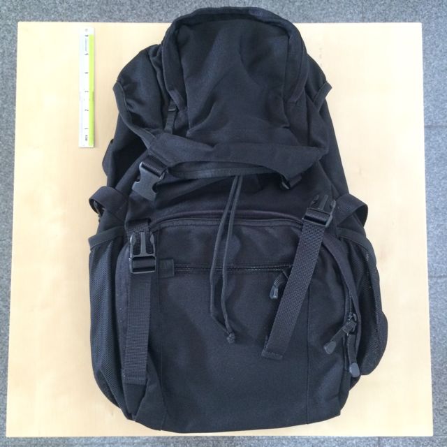 Muji Black Canvas Backpack, Men's Fashion, Bags, Backpacks on Carousell