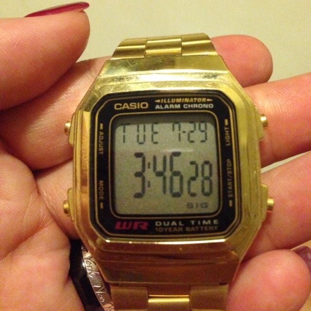 Casio Gold Digital Watch, Women's Fashion, Watches & Accessories ...