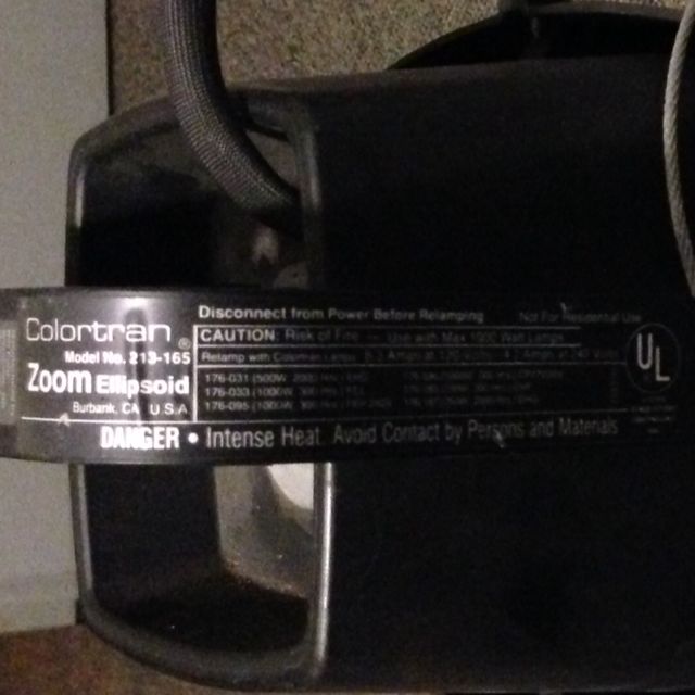 Colortran Zoom Lighting Fixture, Photography, Photography Accessories ...