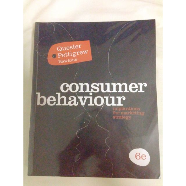 Consumer Behaviour Textbook 6 Edition, Books & Stationery, Textbooks on ...